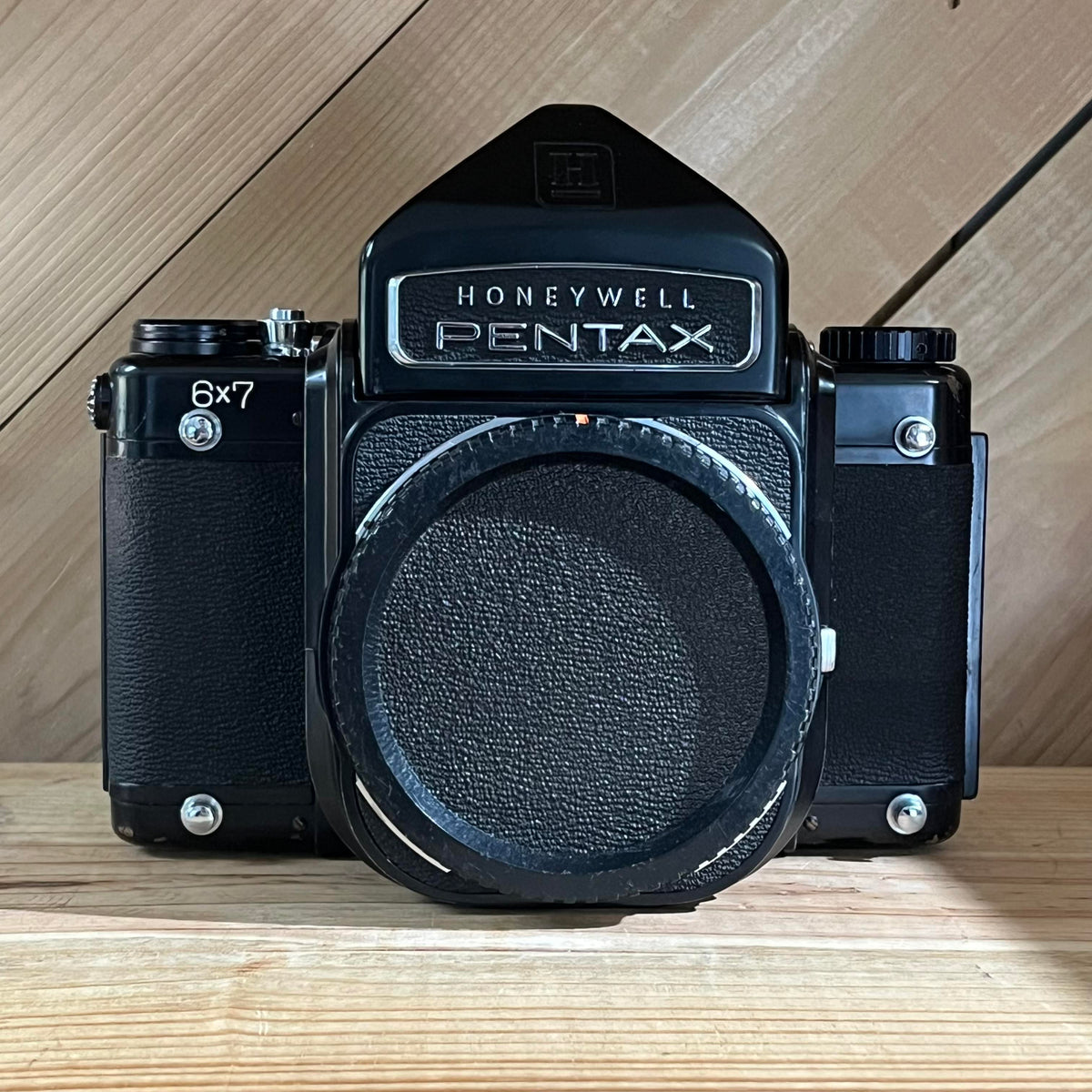 Pentax 6x7 Medium Format Film Camera Body w/ Honeywell Eye-Level Prism ...