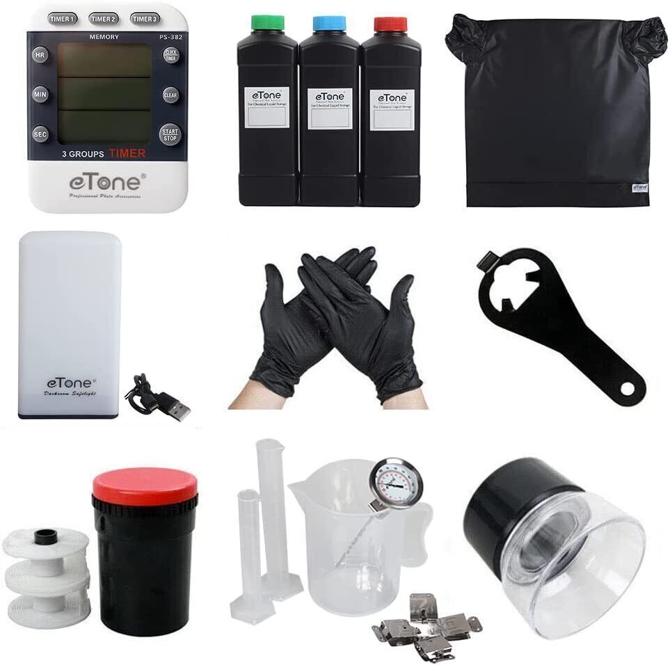Complete Darkroom Film Developing Kit – 35mm & 120 Processing Tank, Ch ...